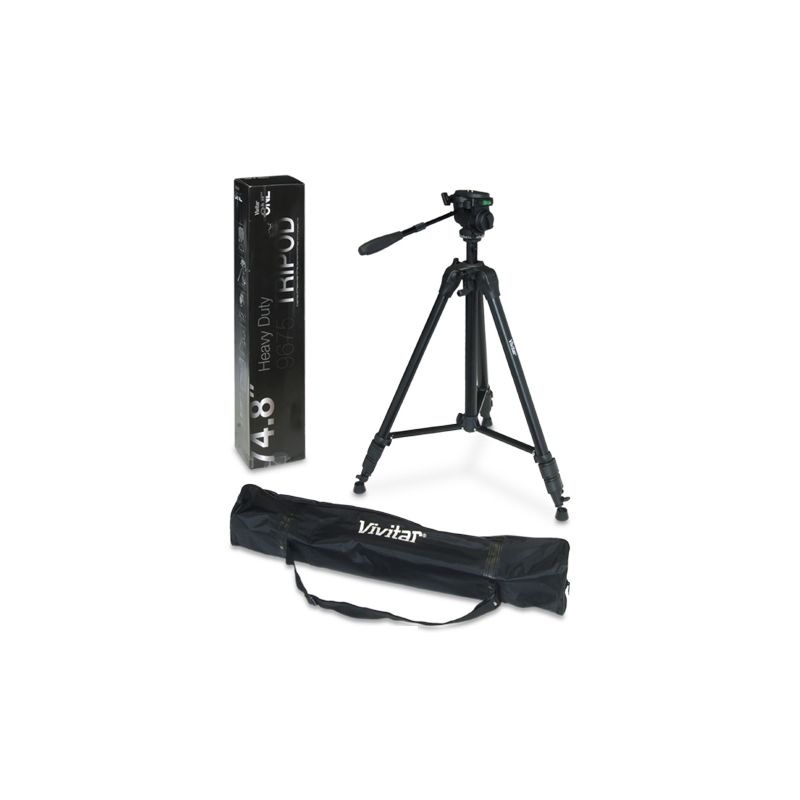 Professional Black Aluminum 74" Tripod (Bubble Level) For Canon EF-S 18 ...